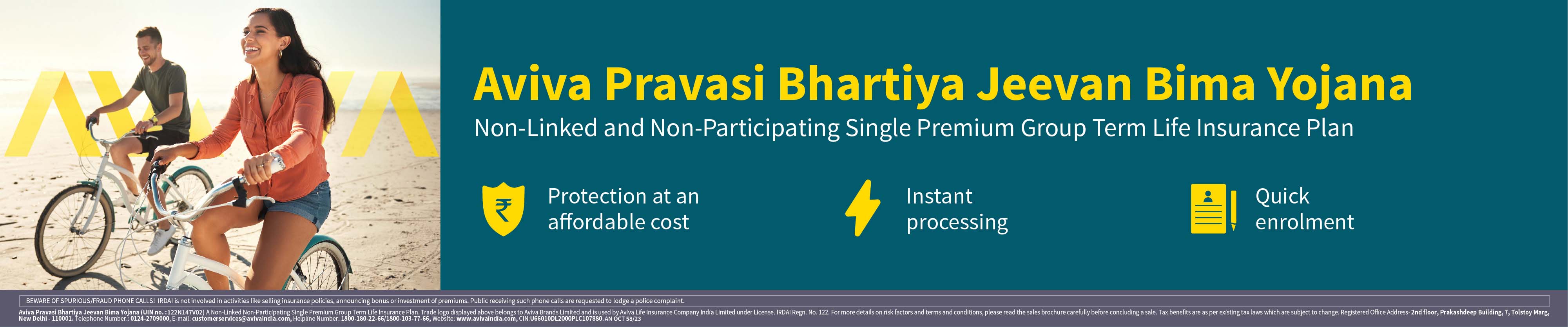Aviva Pravasi Bhartiya Jeevan Bima Yojana | Aviva India
